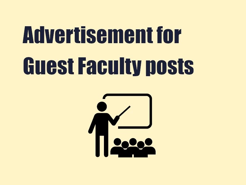 24.06.2025 | Advertisement for Guest Faculty posts at various academic departments – Darjeeling ...